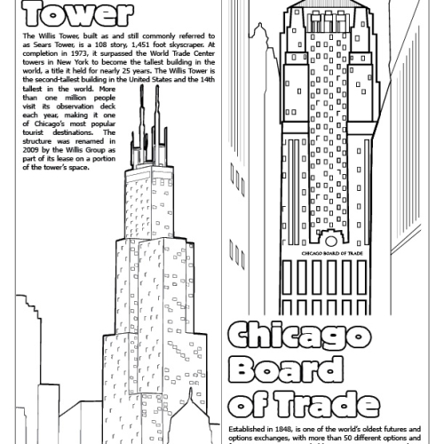 Coloring in Chicago Coloring Book