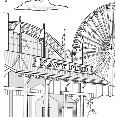 Coloring in Chicago Coloring Book