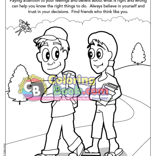 Anti Drugs Imprintable Coloring and Activity Book