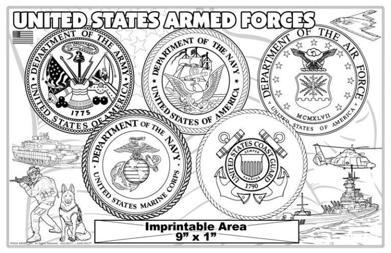 Armed Forces Imprint Placemat