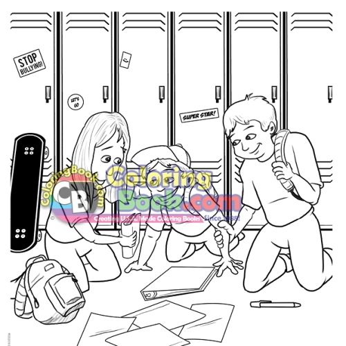 Bullying Imprintable Coloring and Activity Book
