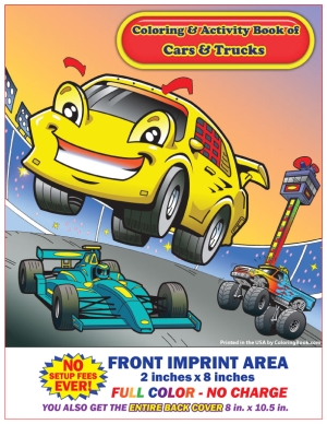 Cars Imprintable Coloring and Activity Book