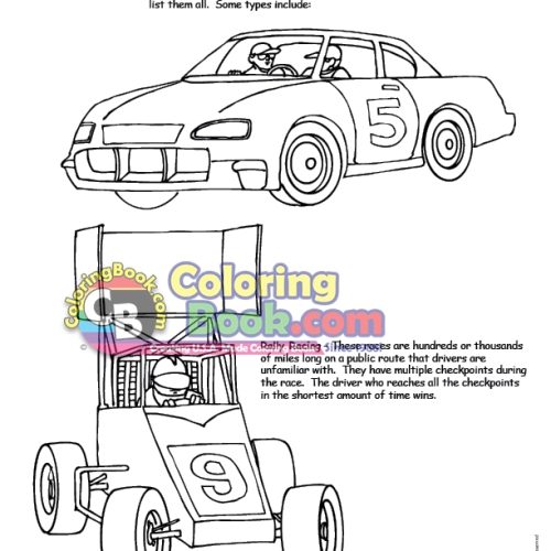 Cars Imprintable Coloring and Activity Book