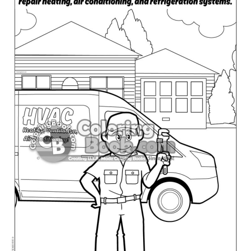 HVAC Imprintable Coloring and Activity Book