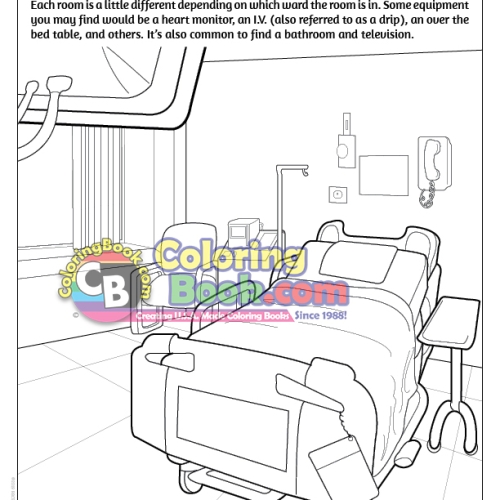 Hospital Imprintable Coloring and Activity Book