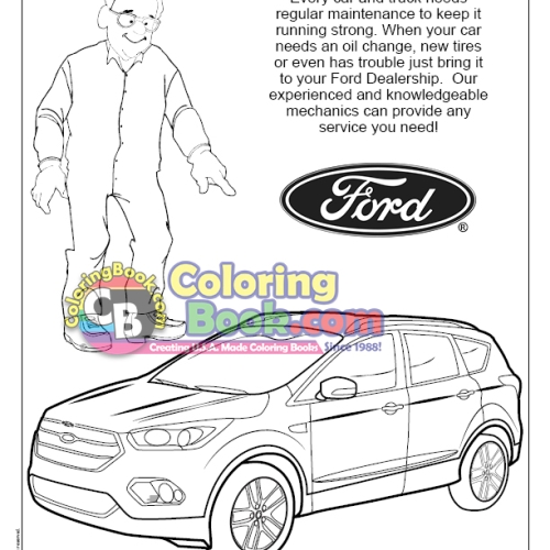 Ford Imprintable Coloring and Activity Book