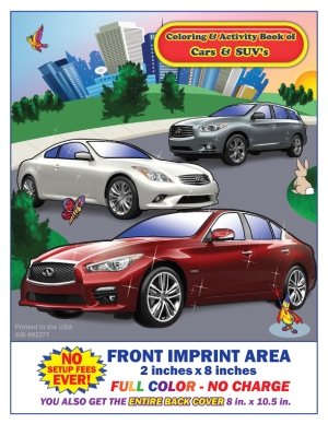 Infiniti Imprintable Coloring and Activity Book