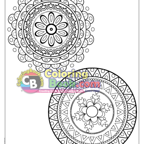 Mandalas Imprintable Coloring and Activity Book