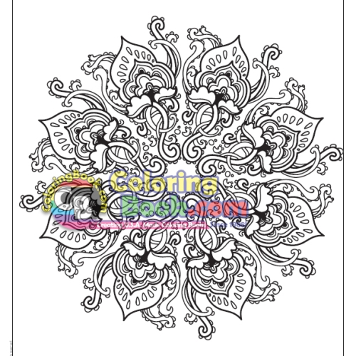 Mandalas Imprintable Coloring and Activity Book