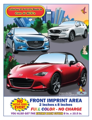 Mazda Imprintable Coloring and Activity Book
