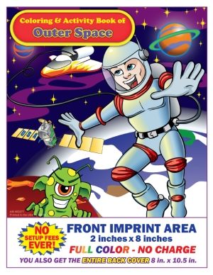 Outer Space Imprintable Coloring and Activity Book