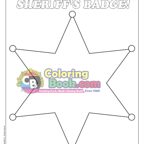 Sheriff Imprintable Coloring and Activity Book