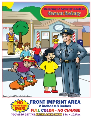 Street Safety Imprintable Coloring and Activity Book