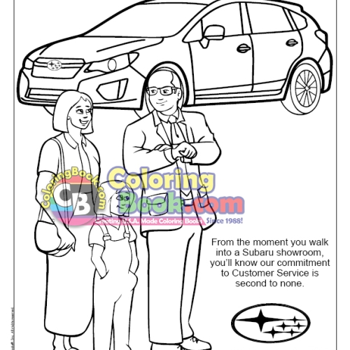 Subaru Imprintable Coloring and Activity Book