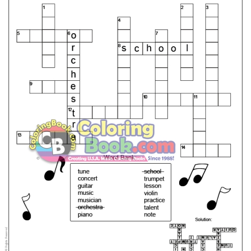 Music Imprintable Coloring and Activity Book