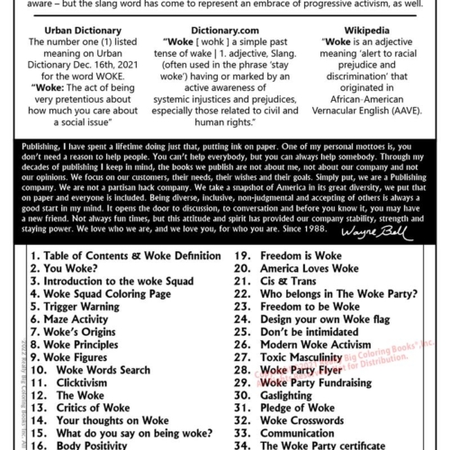 WOKE Coloring Book - Really Big Coloring Books®